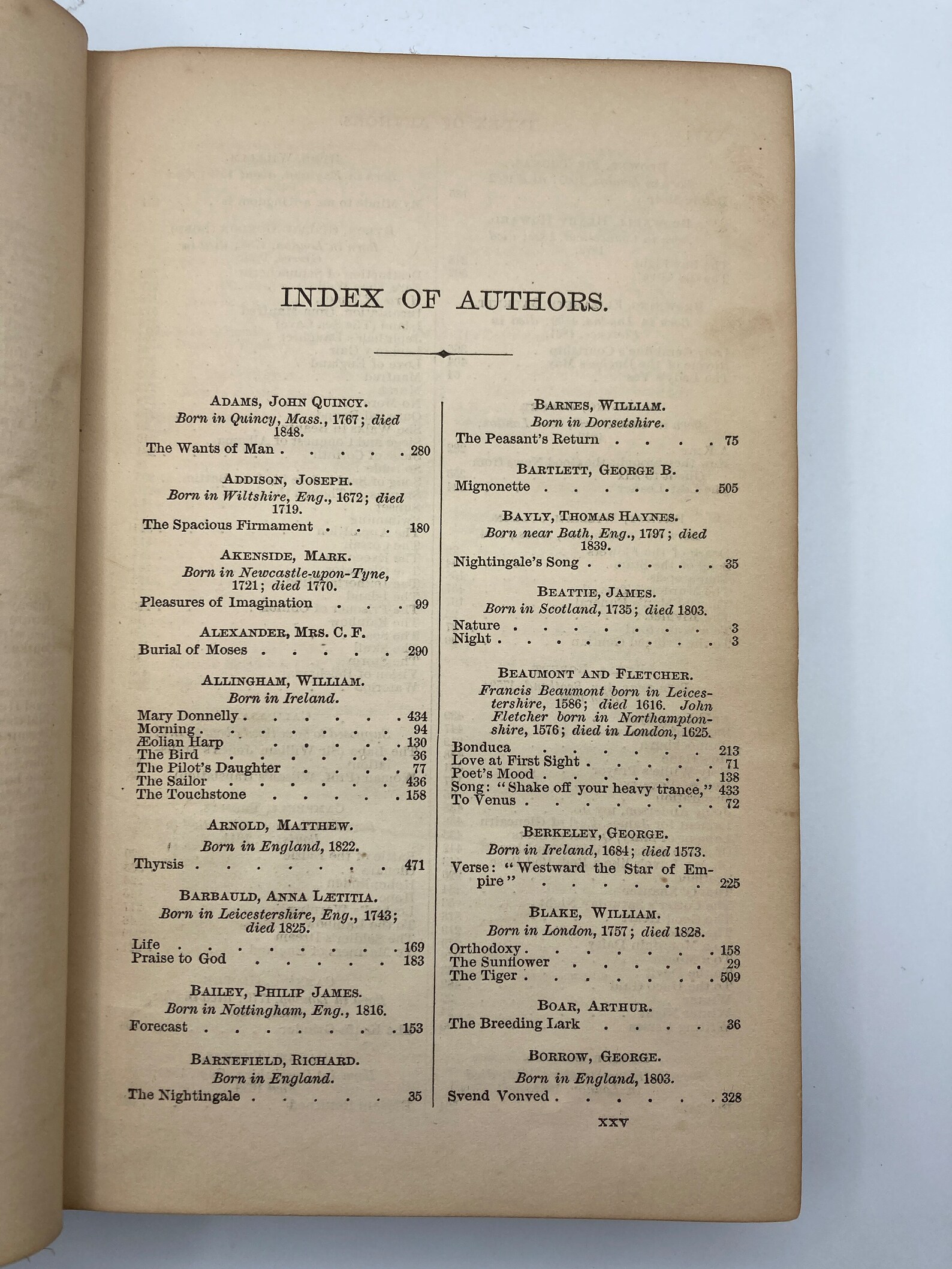 Antique 1800s Poetry Anthology, Parnassus Edited by Ralph Waldo Emerson ...