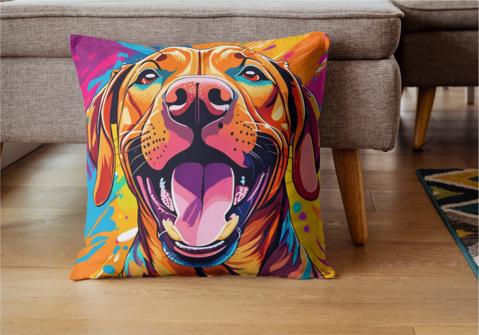 Rhodesian Ridgeback Colour Block Digital Print | Wall Art | Decor ...
