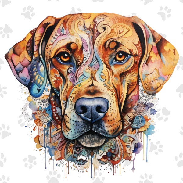 Rhodesian Ridgeback Dog Art Print - Etsy