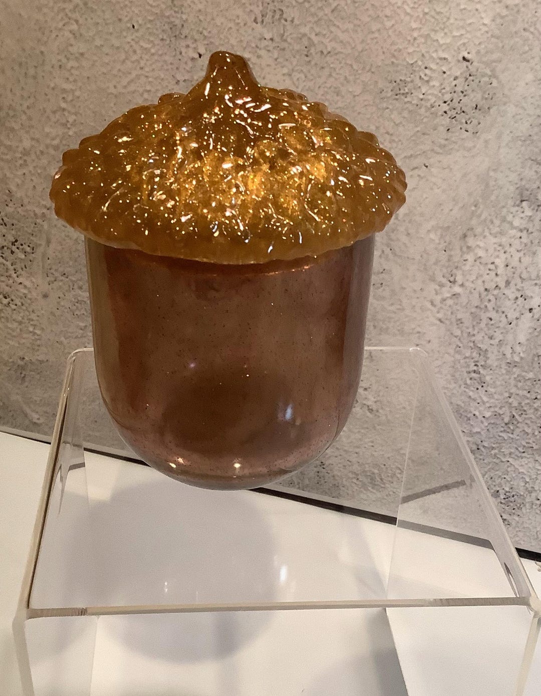 Golden Acorn Trinket Box - Etsy