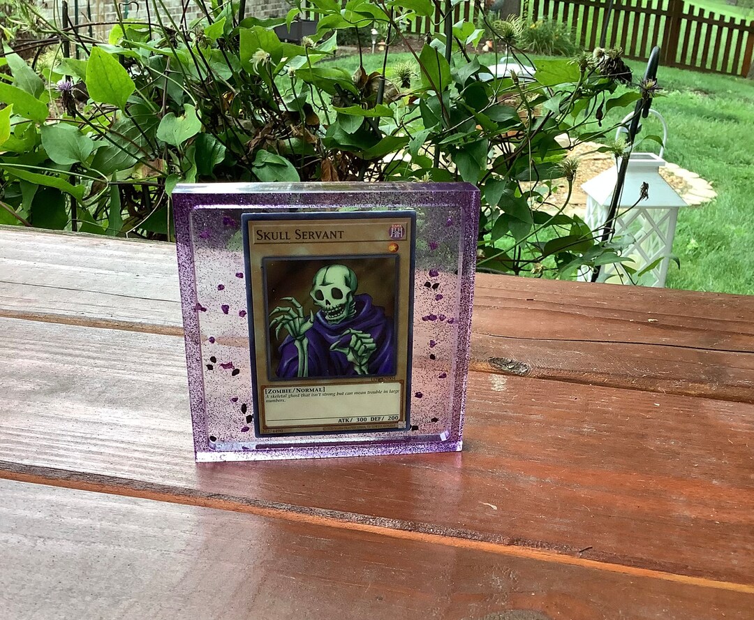Skull Servant Yugioh Card in Resin - Etsy