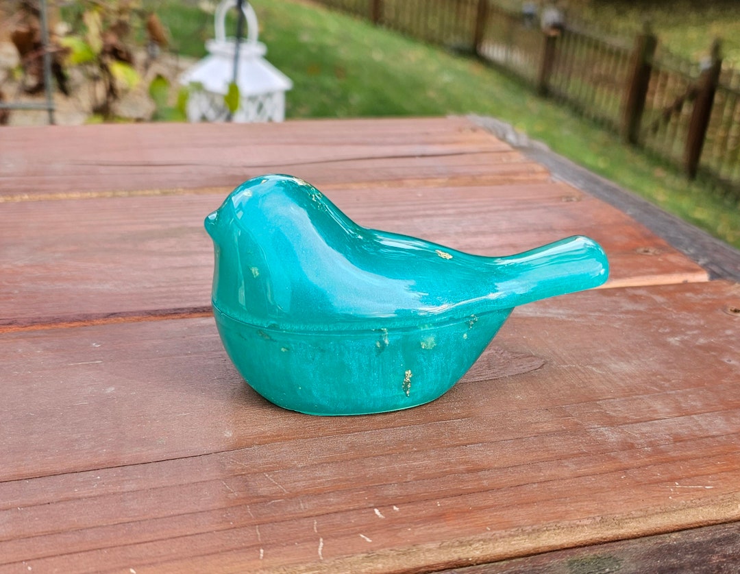 Blue Bird Trinket Box - Etsy