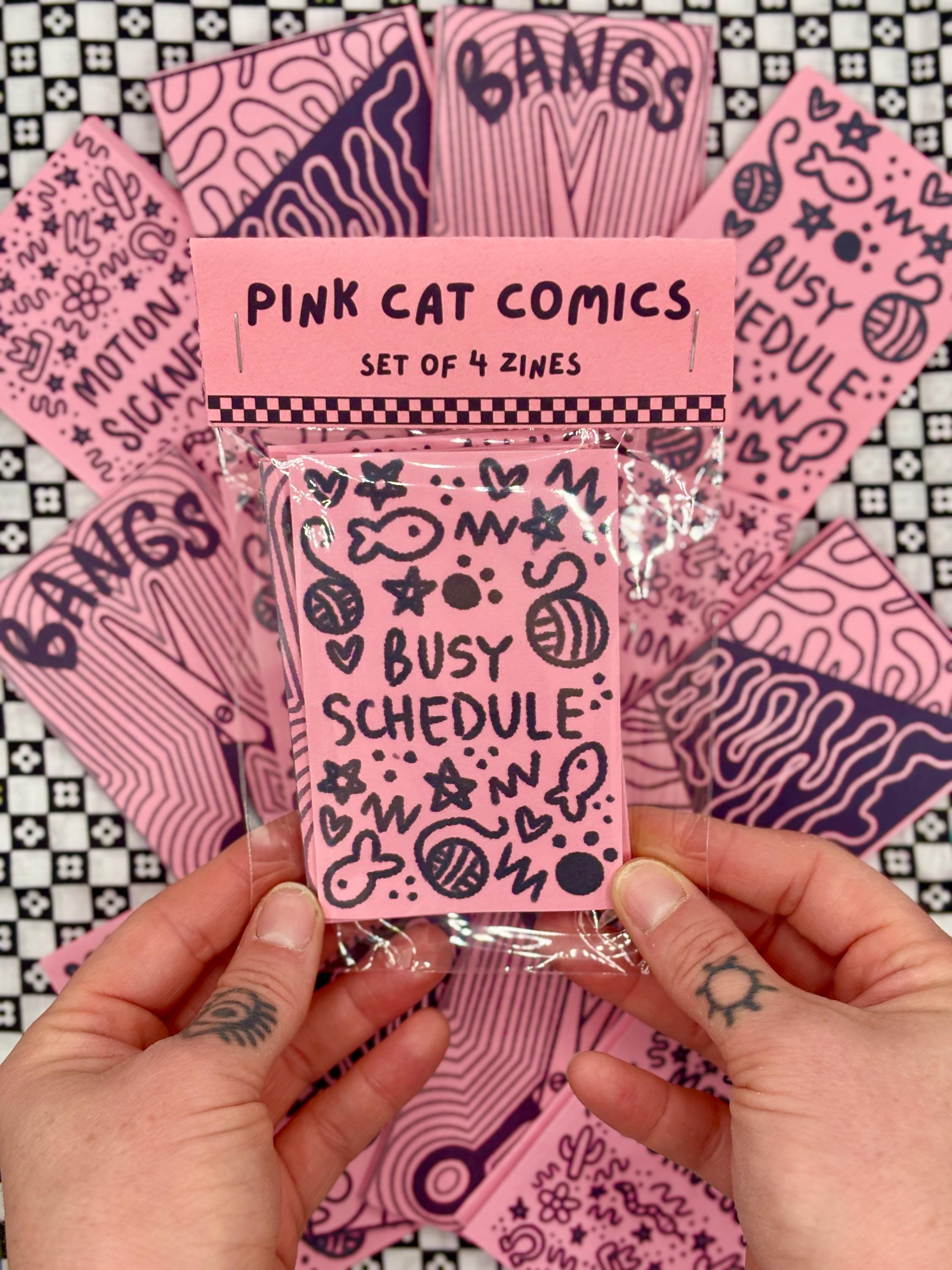 Pink Cat Comics - Zine Bundle, Set of 4 - Etsy