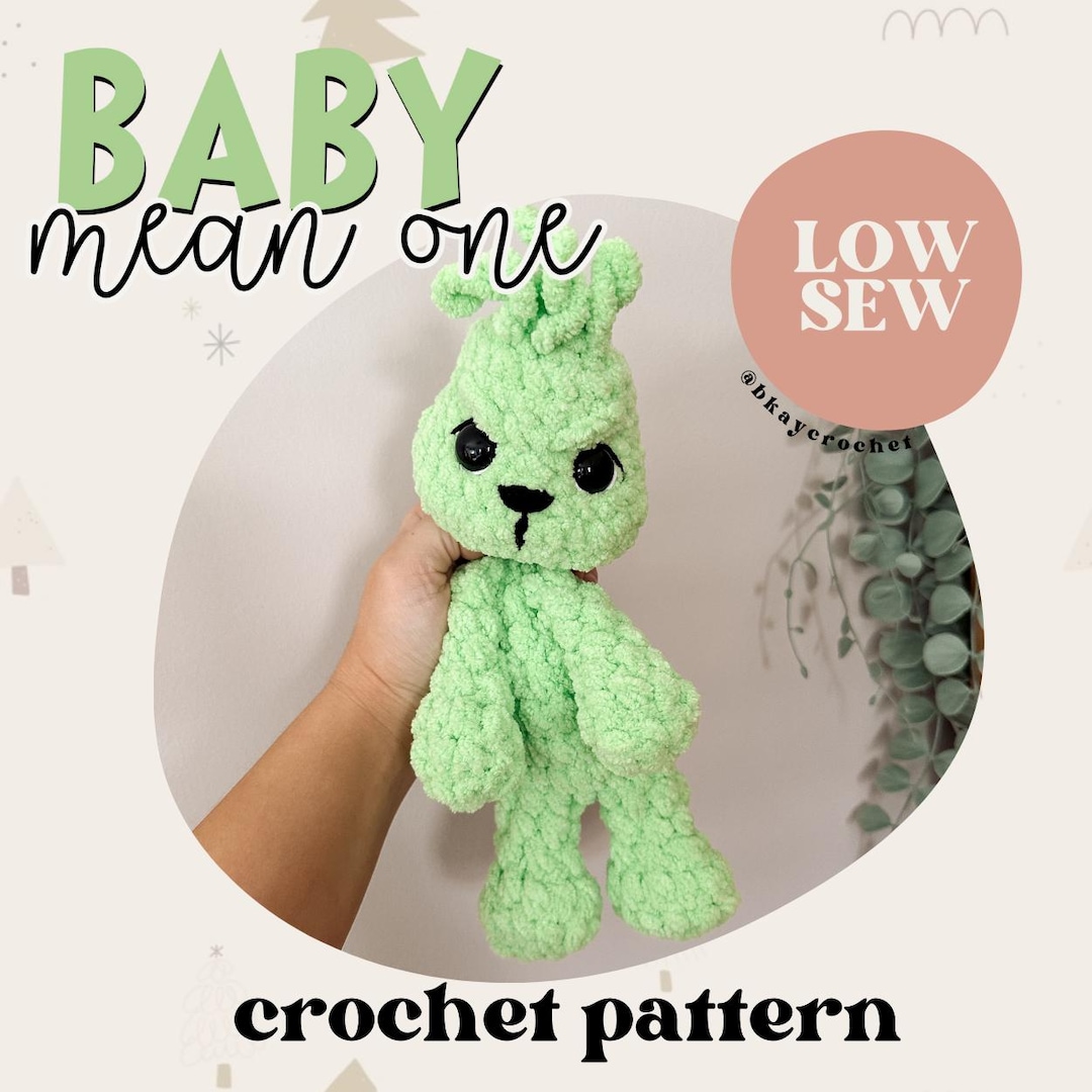 Baby Mean One Crochet Pattern | Low Sew Crochet Amigurumi Pattern ...