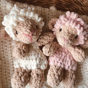 Lenni the Lamb Crochet Pattern | No Sew Low Sew Crochet Amigurumi ...