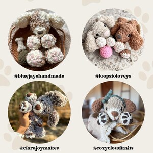 Paw the Puppy Crochet Pattern | No Sew Low Sew Crochet Amigurumi ...