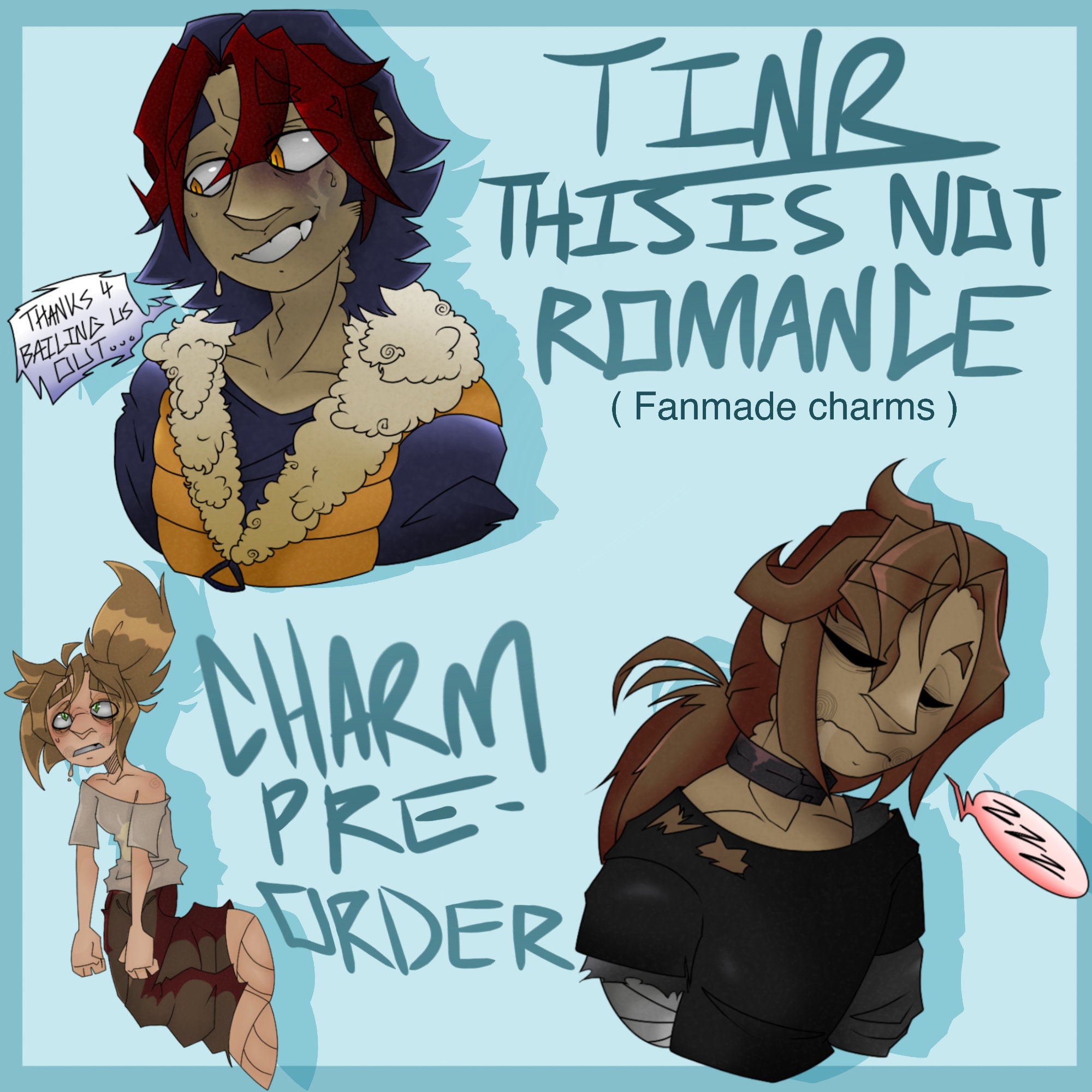 TINR / This is Not Romance Sid & Farz Keychains - Etsy