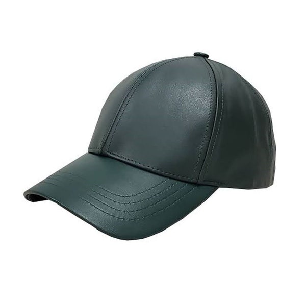Leather Baseball Cap - Etsy