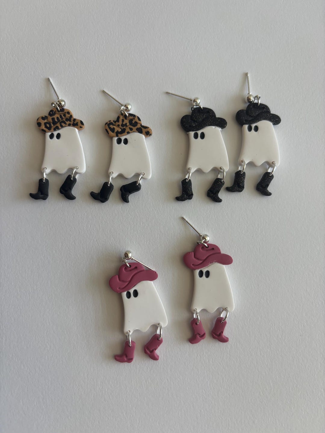 Cow-ghouls Halloween Polymer Clay Earrings - Etsy