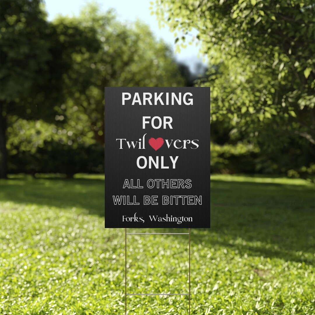 Twilight Yard Sign, Twilight Sign, Twilight Decor, Cute Yard Sign ...