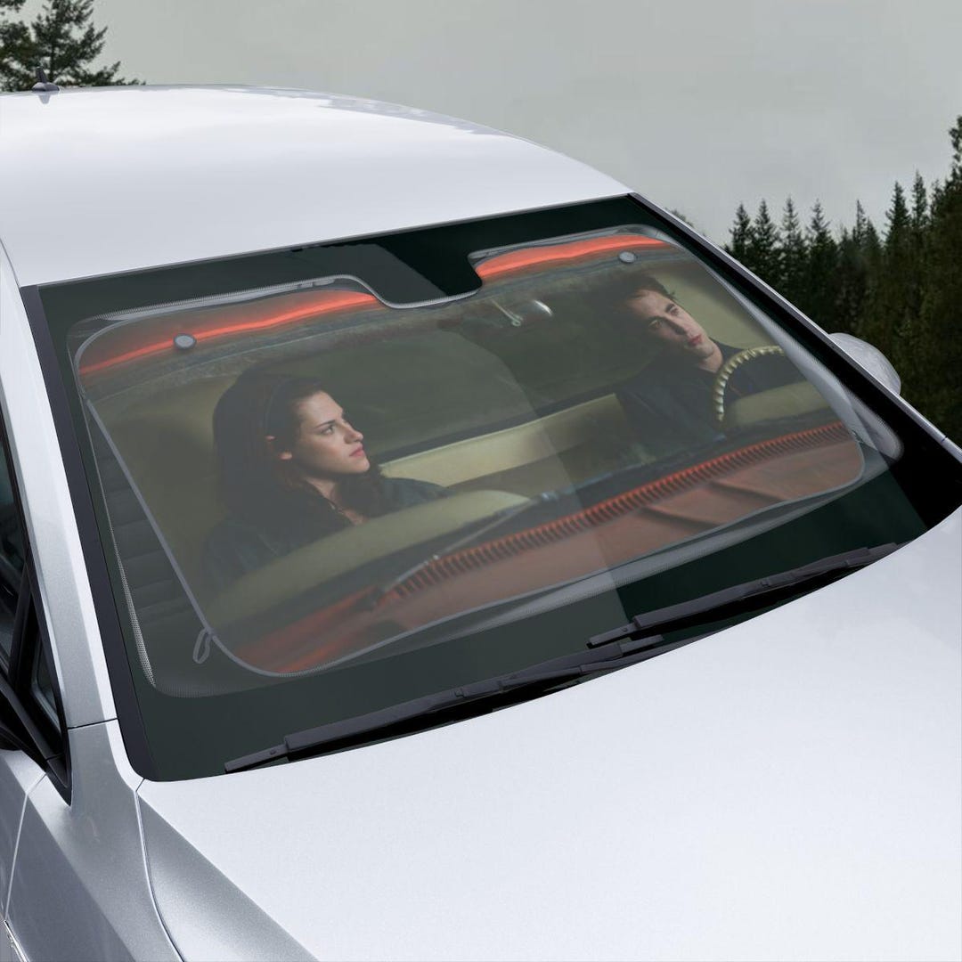 Twilight Car Sun Shade: Edward & Bella Auto Decor - Etsy