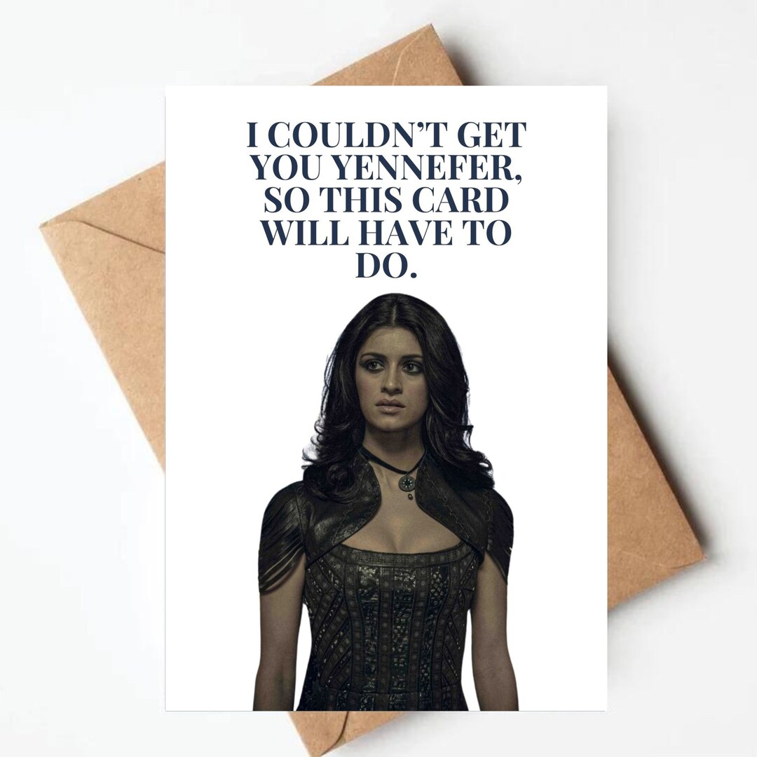 The Witcher Birthday Card, Yennefer Birthday Card, Yennefer of ...