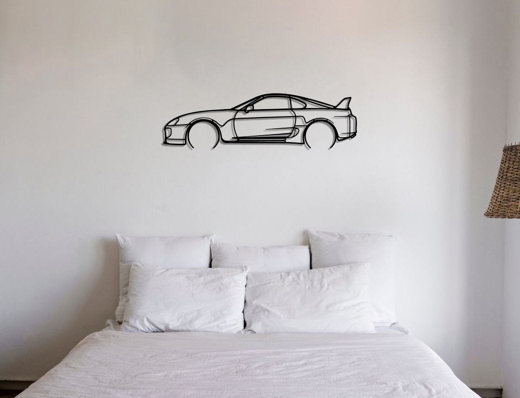Supra MK4 Metal Wall Art, Unique Car-themed Home Decor, Perfect Gift ...