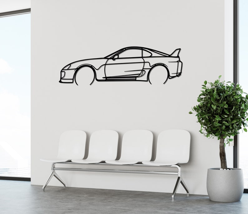 Supra MK4 Metal Wall Art, Unique Car-themed Home Decor, Perfect Gift ...