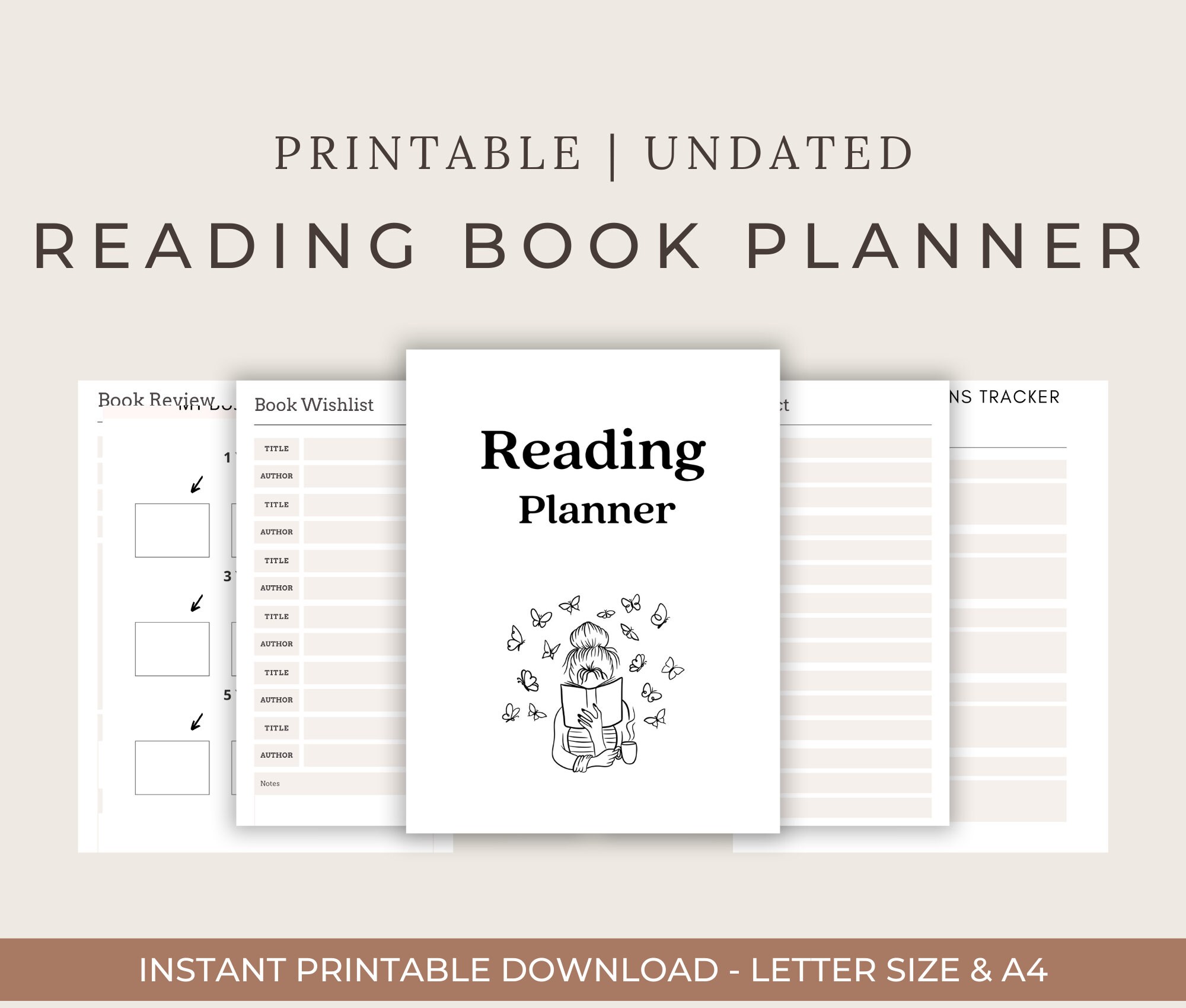 Reading Book Planner Bundle Printable,reading Planner 2023,printable ...
