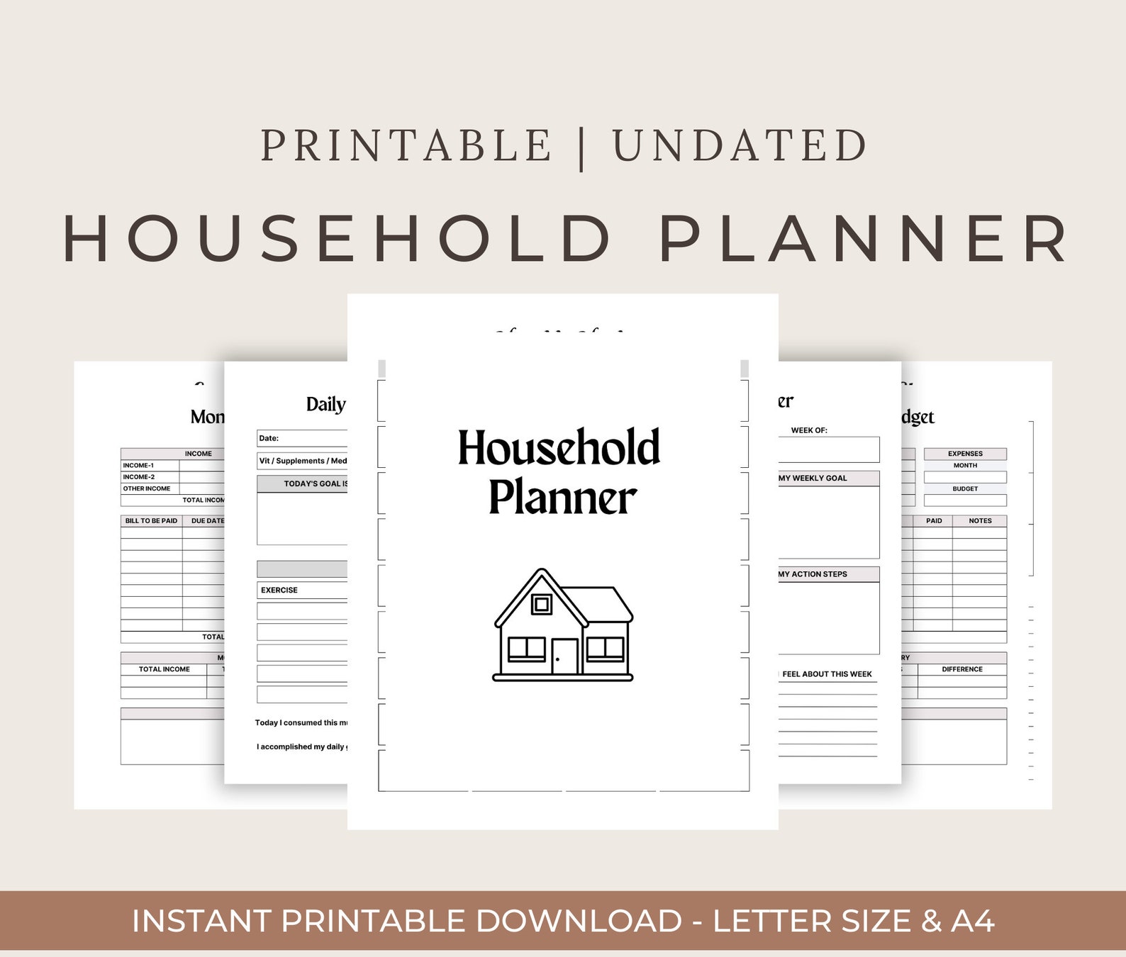 Household Planner Printable Household Management Binder Household ...