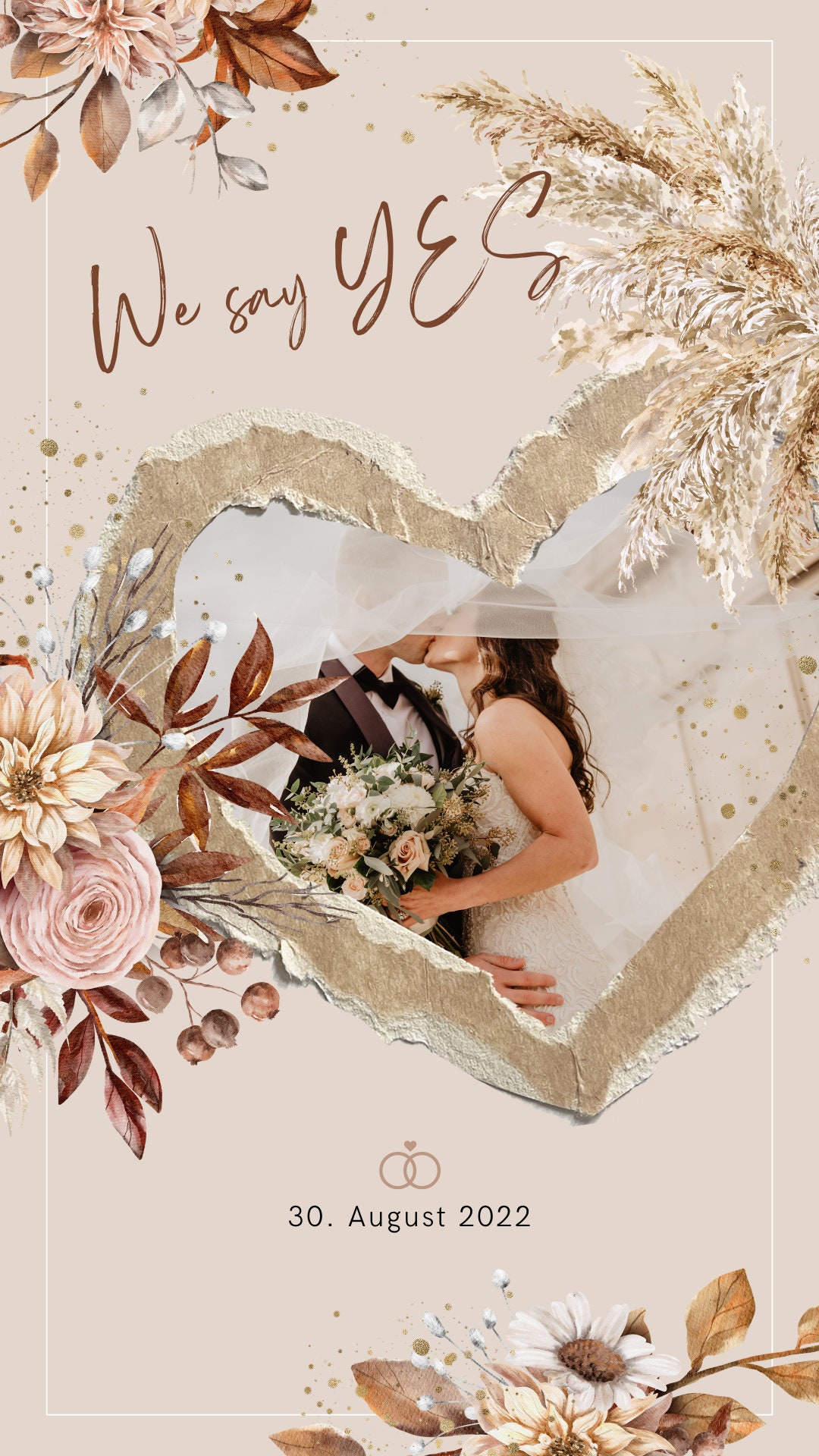 We Say Yes Digital Wedding Invitation - Etsy