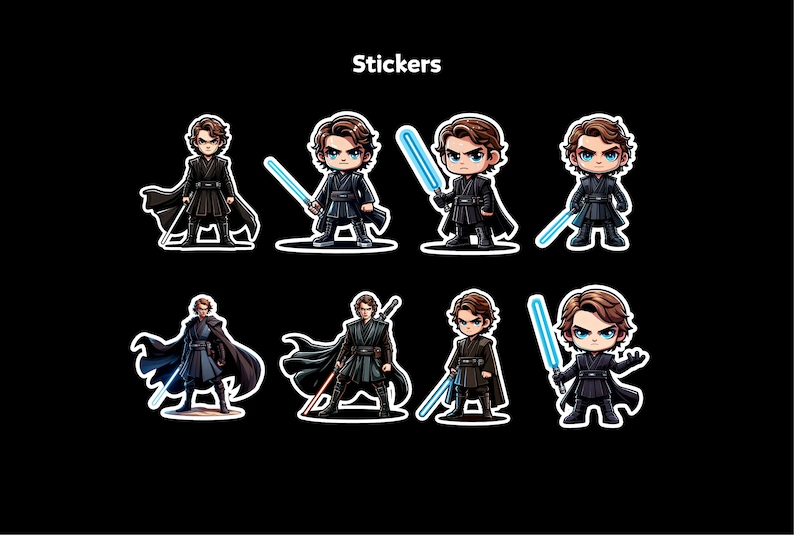Anakin Skywalker Digital Art Pack - Etsy