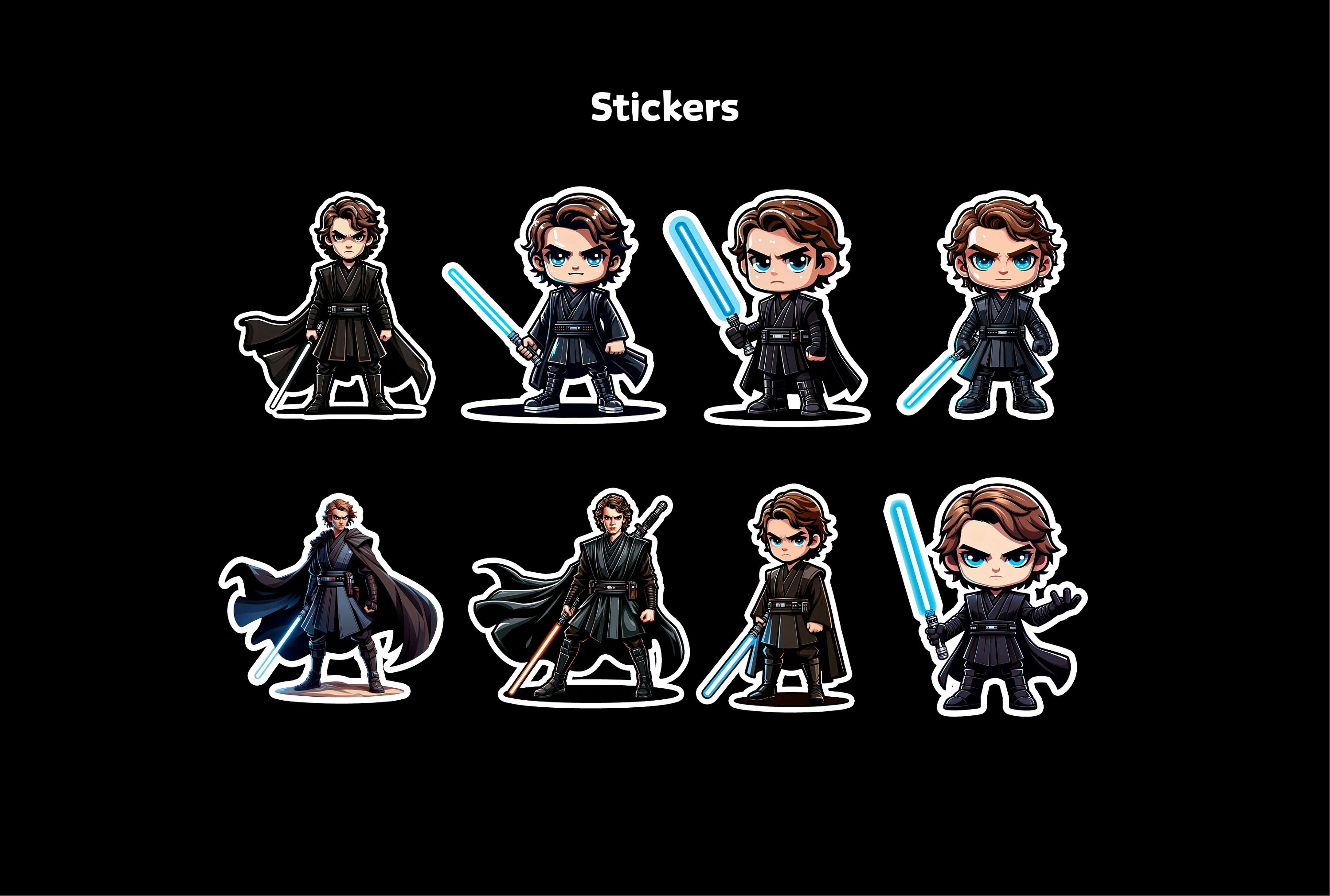 Anakin Skywalker Digital Art Pack - Etsy