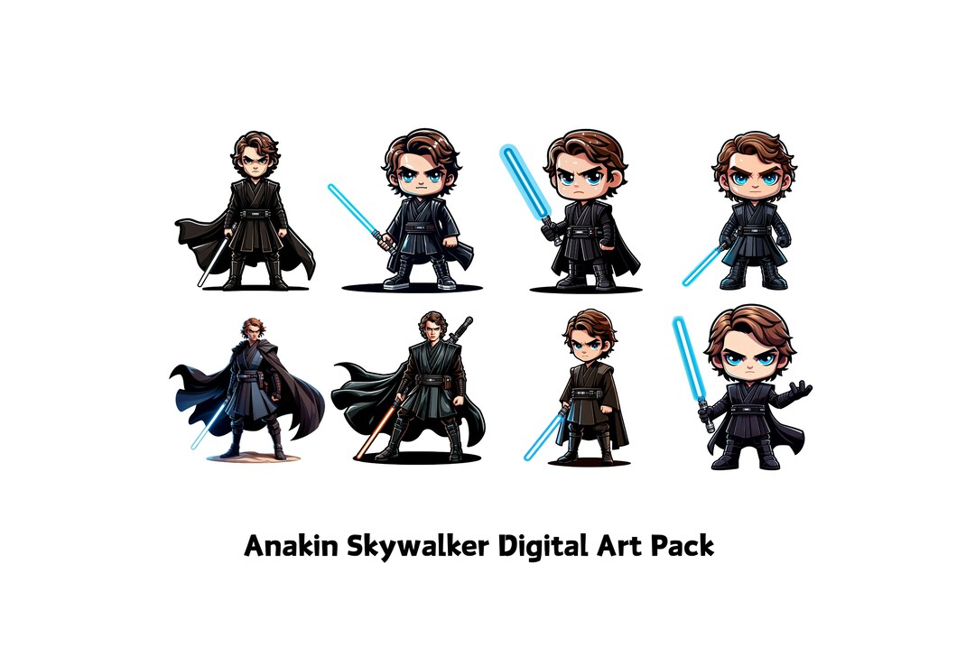 Anakin Skywalker Digital Art Pack - Etsy