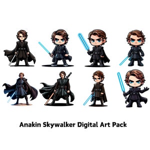 Anakin Skywalker Digital Art Pack - Etsy