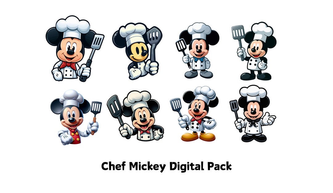 Chef Mickey Digital File Pack - Etsy