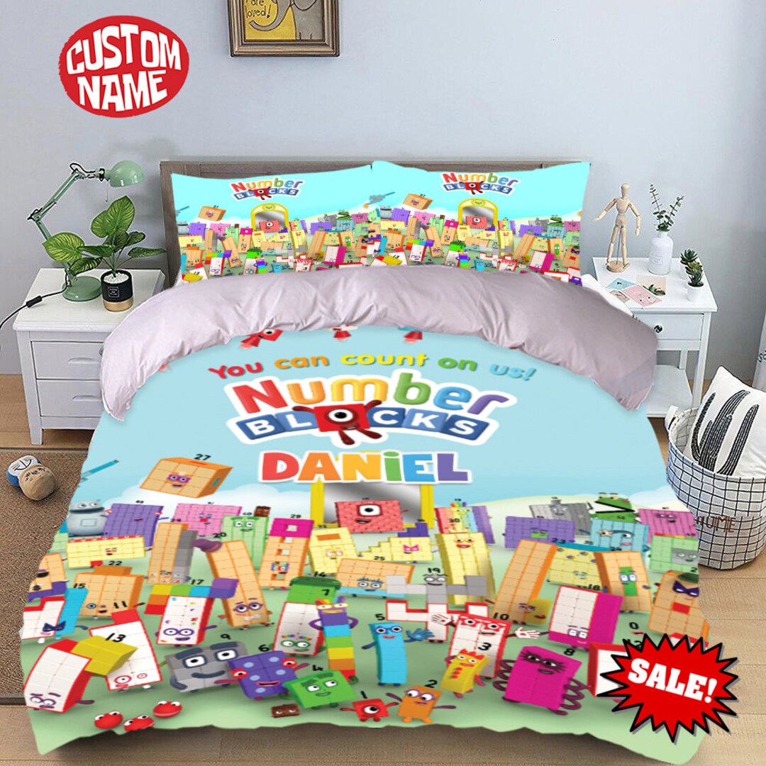 Personalized Numberblocks Duvet Cover and Pillowcase - Etsy