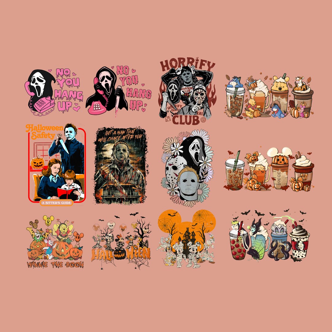 Retro Halloween Digital File PNG Halloween Skeleton - Etsy