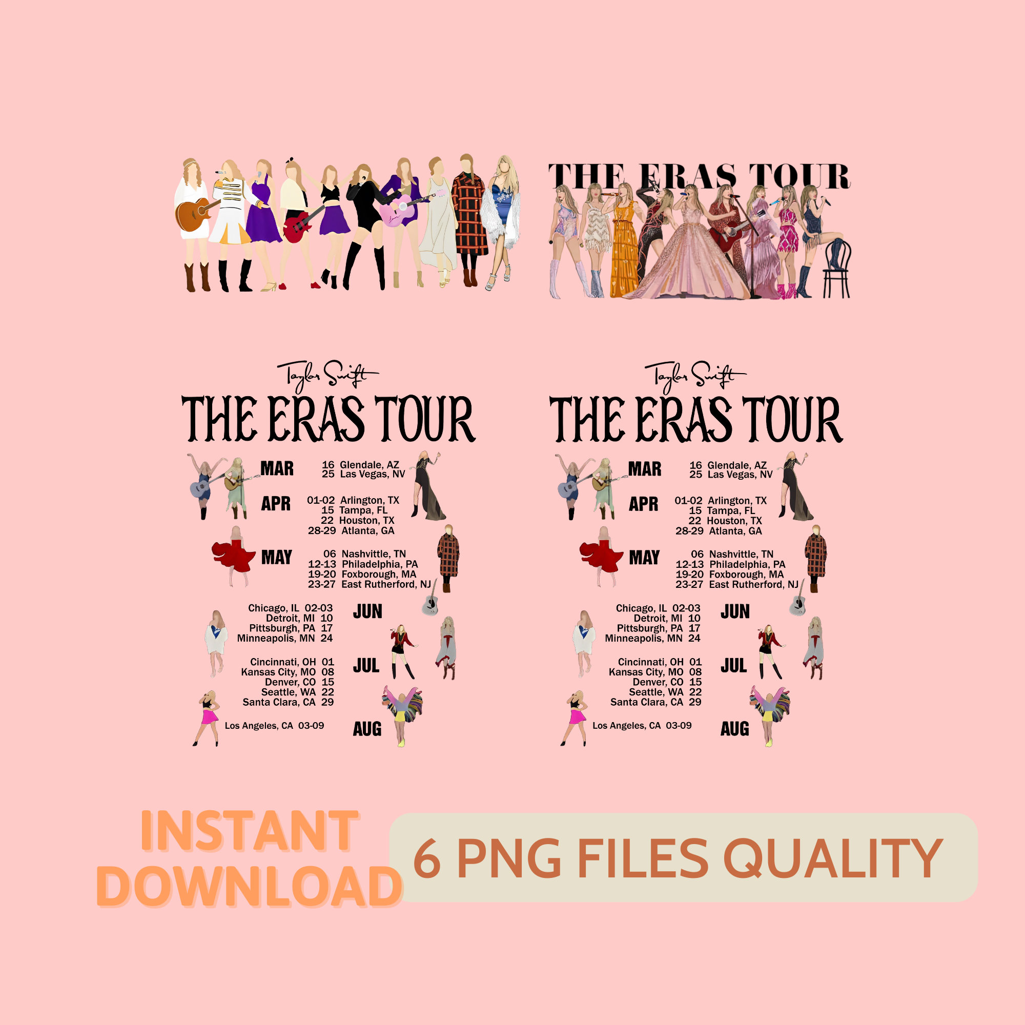 The Eras Tour PNG Eras Tour Merch Taylor's Eras Tour - Etsy Portugal