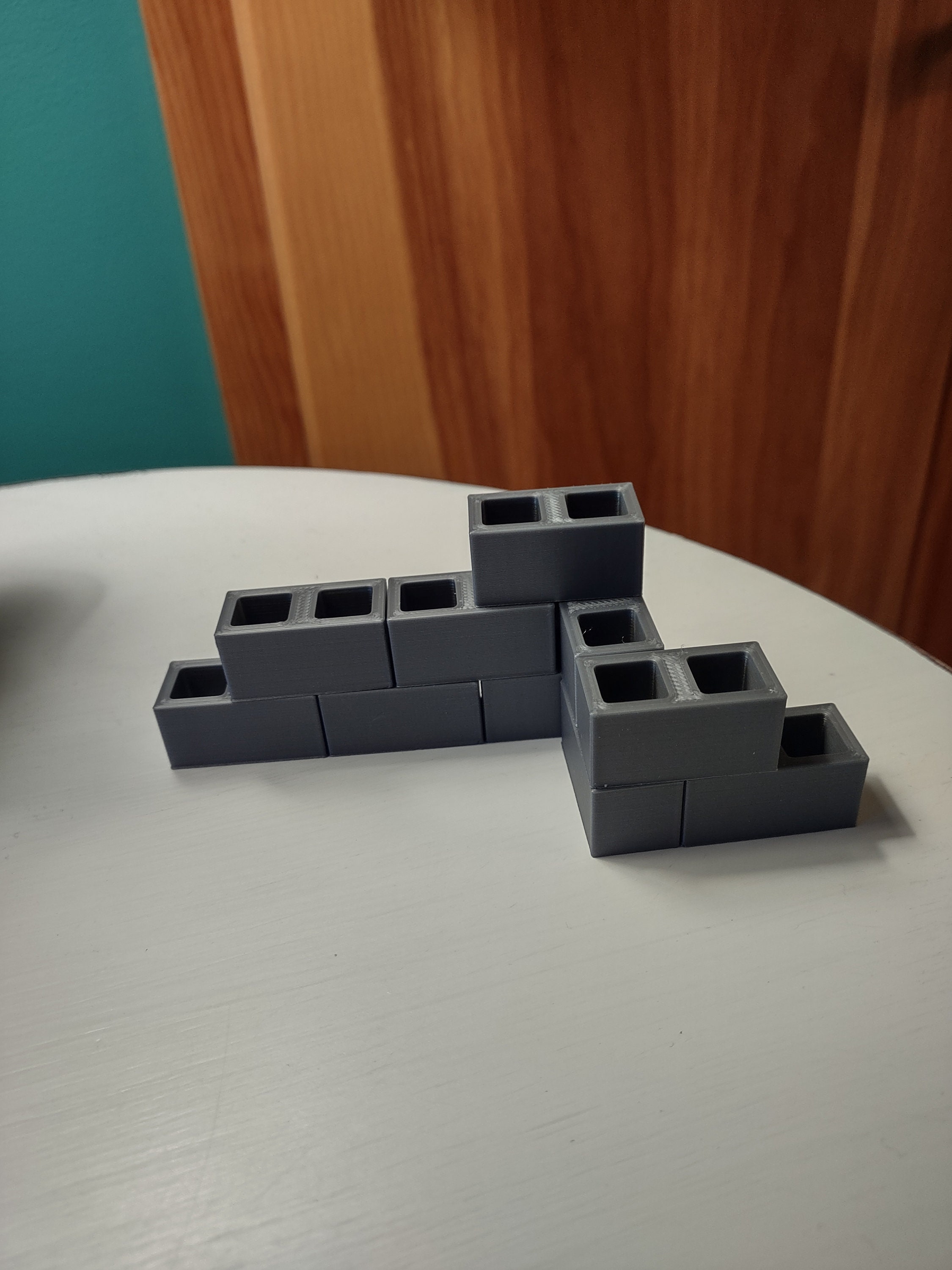 10 Mini Cinder Blocks, Stackable, Gray, Plastic, Brick's. - Etsy