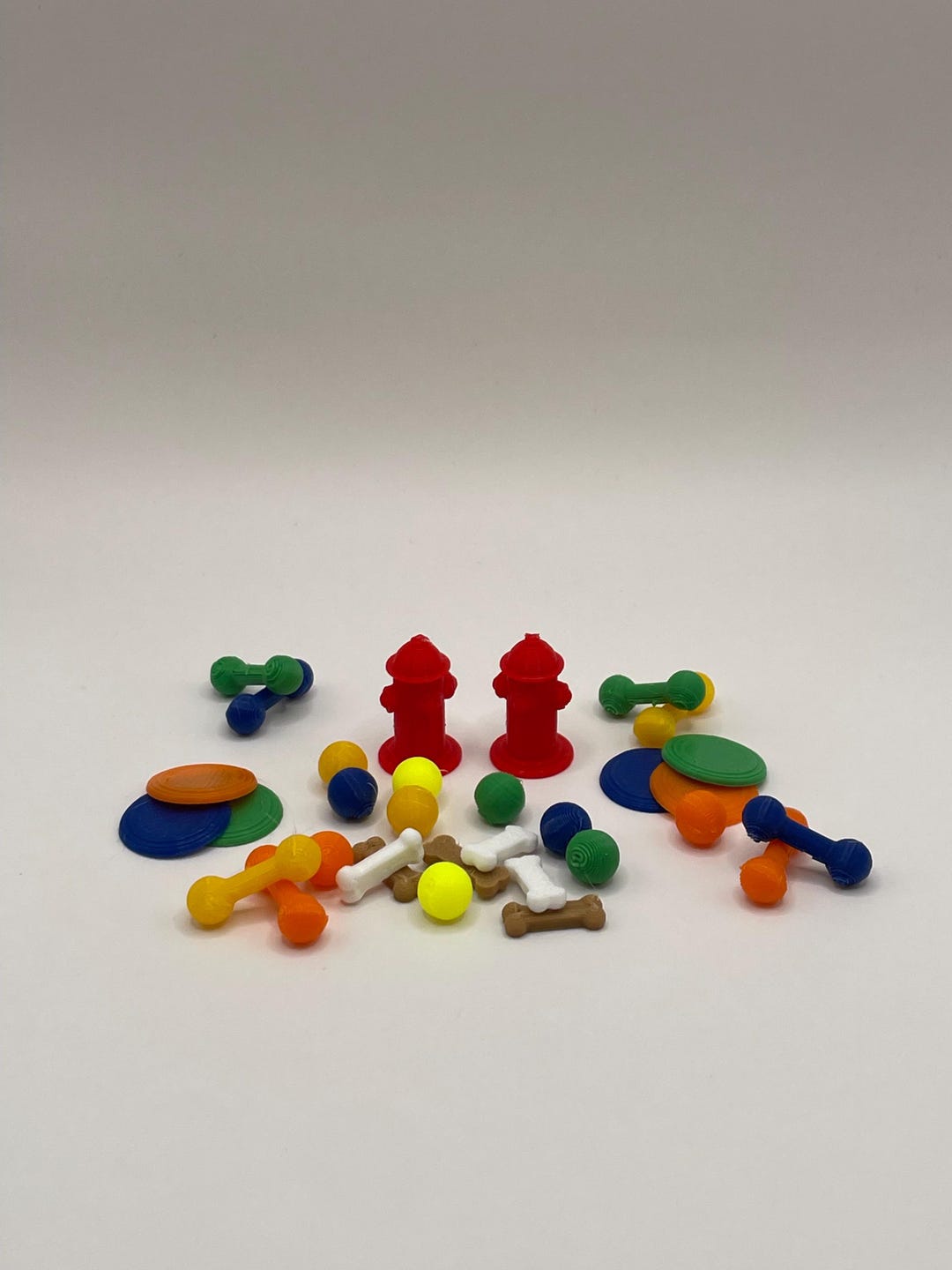 Micro Dog Toy Collection, Multiple Colors, 32 Pieces, Plastic ...
