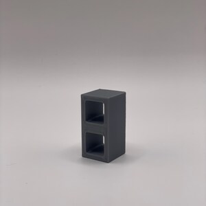 10 Mini Cinder Blocks, Stackable, Gray, Plastic, Brick's. - Etsy