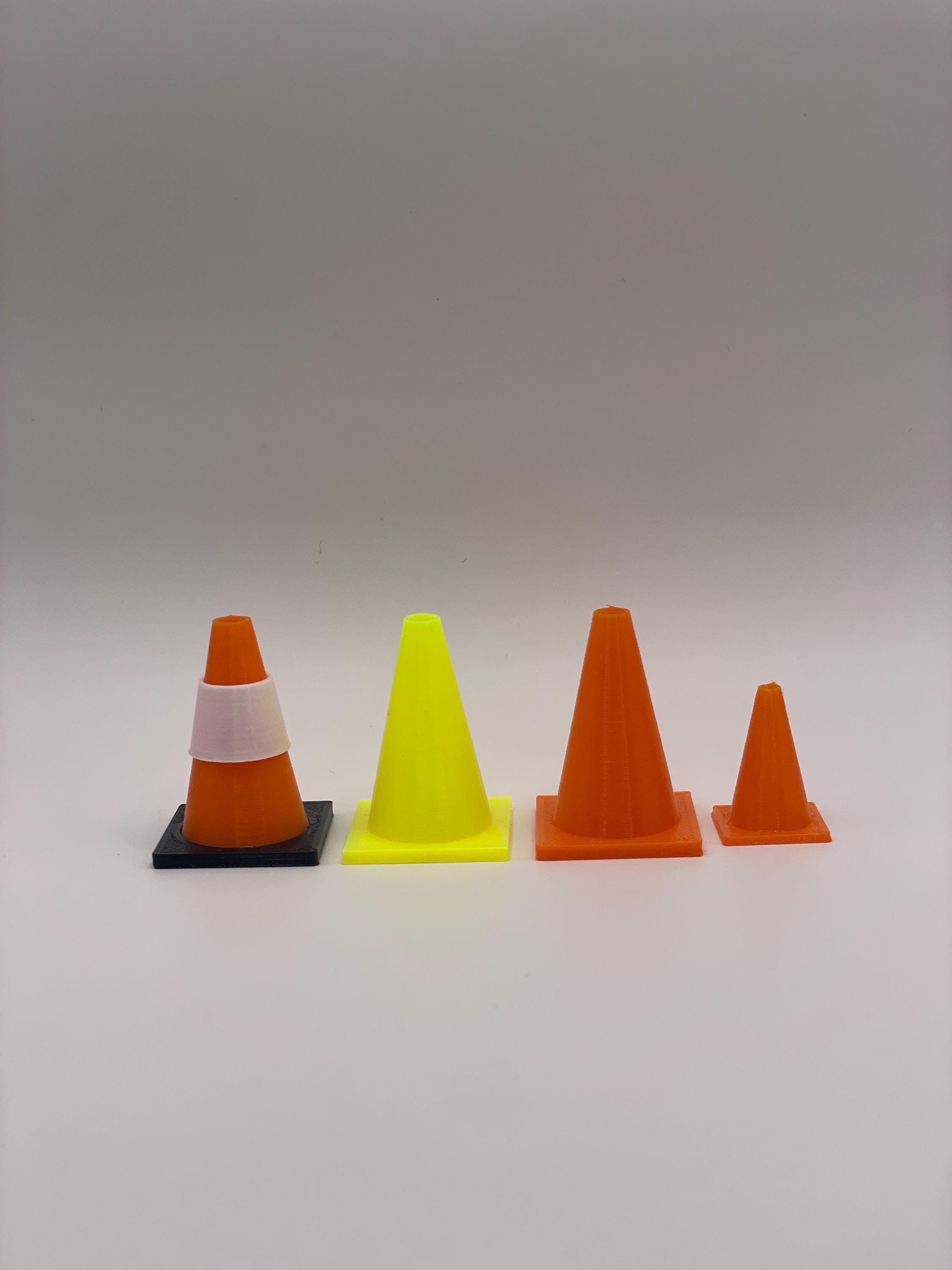 10 Mini Traffic Cones, 15 Micro Traffic Cones, 30mm or 20mm Tall ...