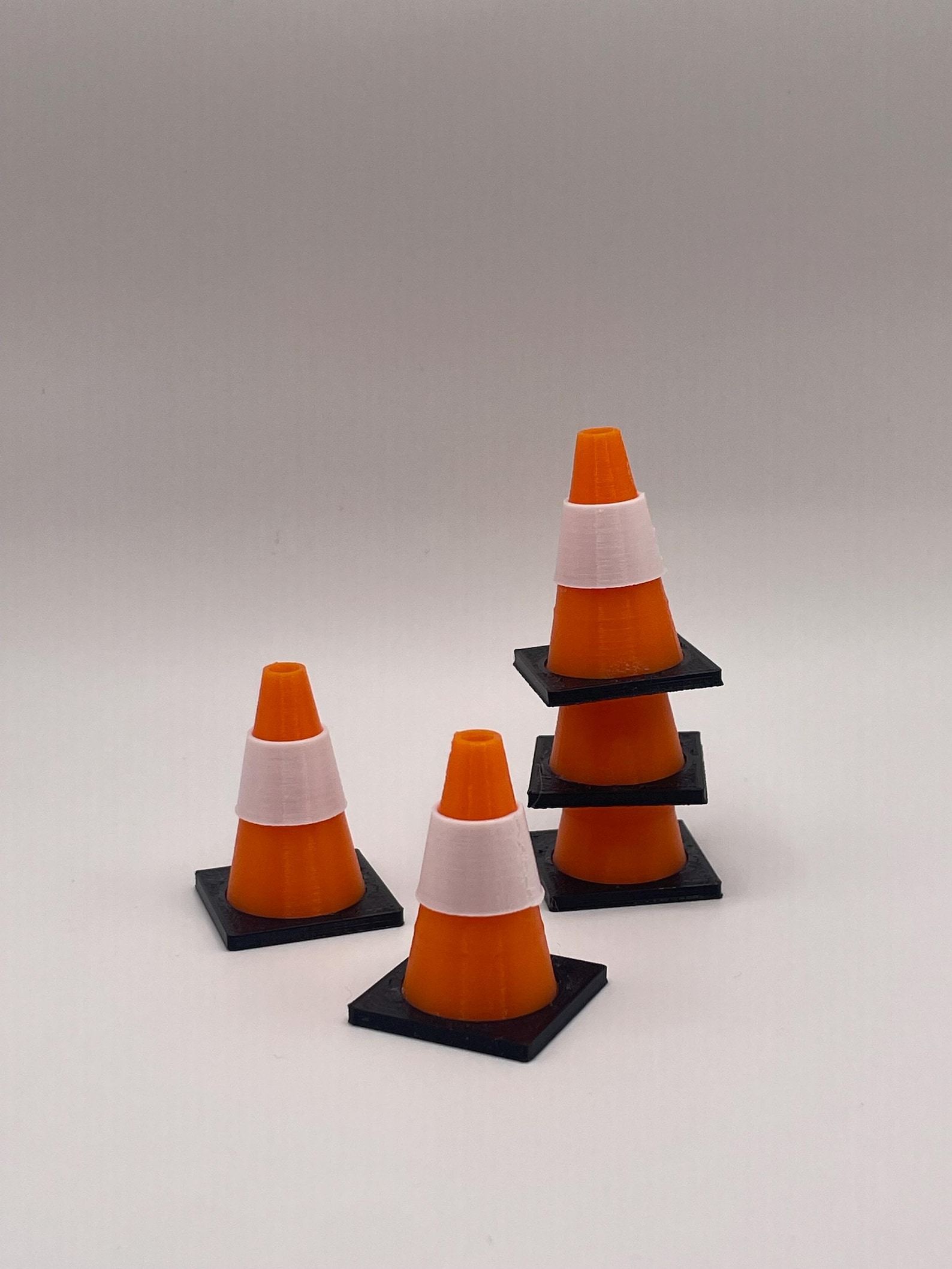 10 Mini Traffic Cones, 15 Micro Traffic Cones, 30mm or 20mm Tall ...