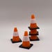 10 Mini Traffic Cones, 15 Micro Traffic Cones, 30mm or 20mm Tall, Orange / Neon Green, Plastic ...