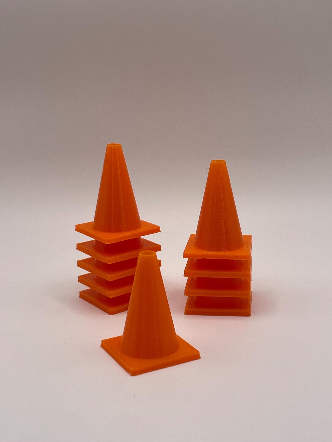 10 Mini Traffic Cones, 15 Micro Traffic Cones, 30mm or 20mm Tall ...