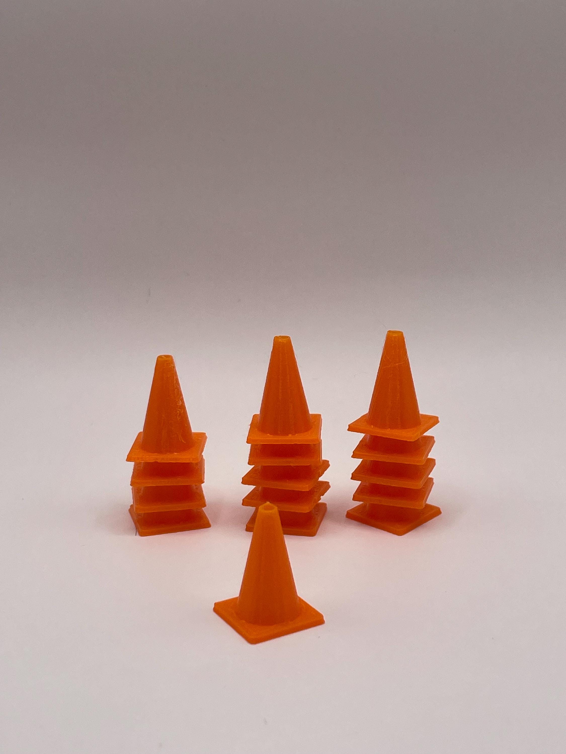 10 Mini Traffic Cones, 15 Micro Traffic Cones, 30mm or 20mm Tall ...