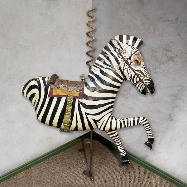 Carousel Zebra - Etsy