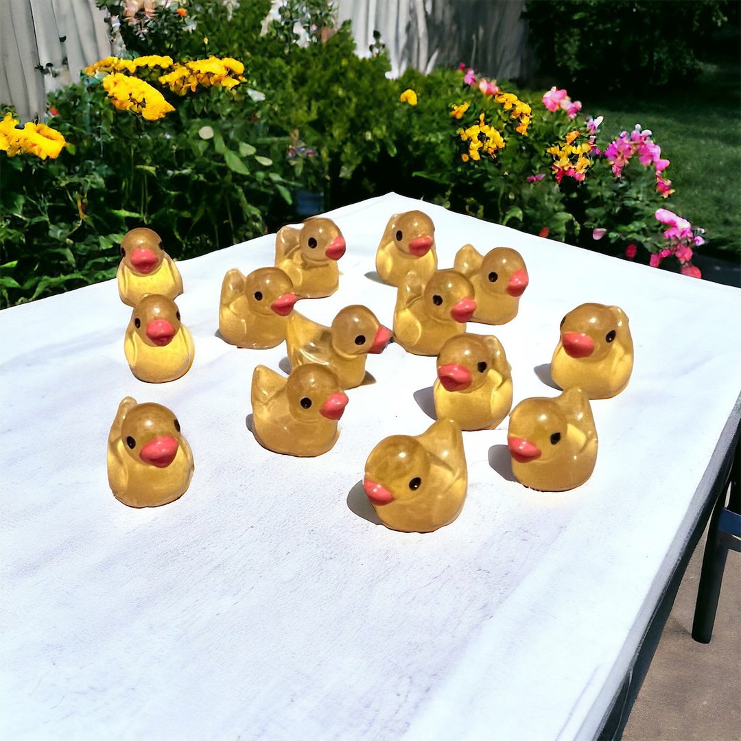 MINI RUBBER DUCKS Glow, Mini Glow Ducks, Glow in the Dark Ducks, Mini ...