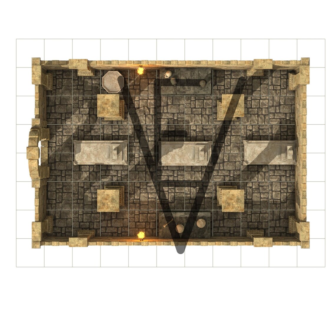 Ancient Crypt Dungeon Tiles, Advanced Specialty Rooms - Etsy