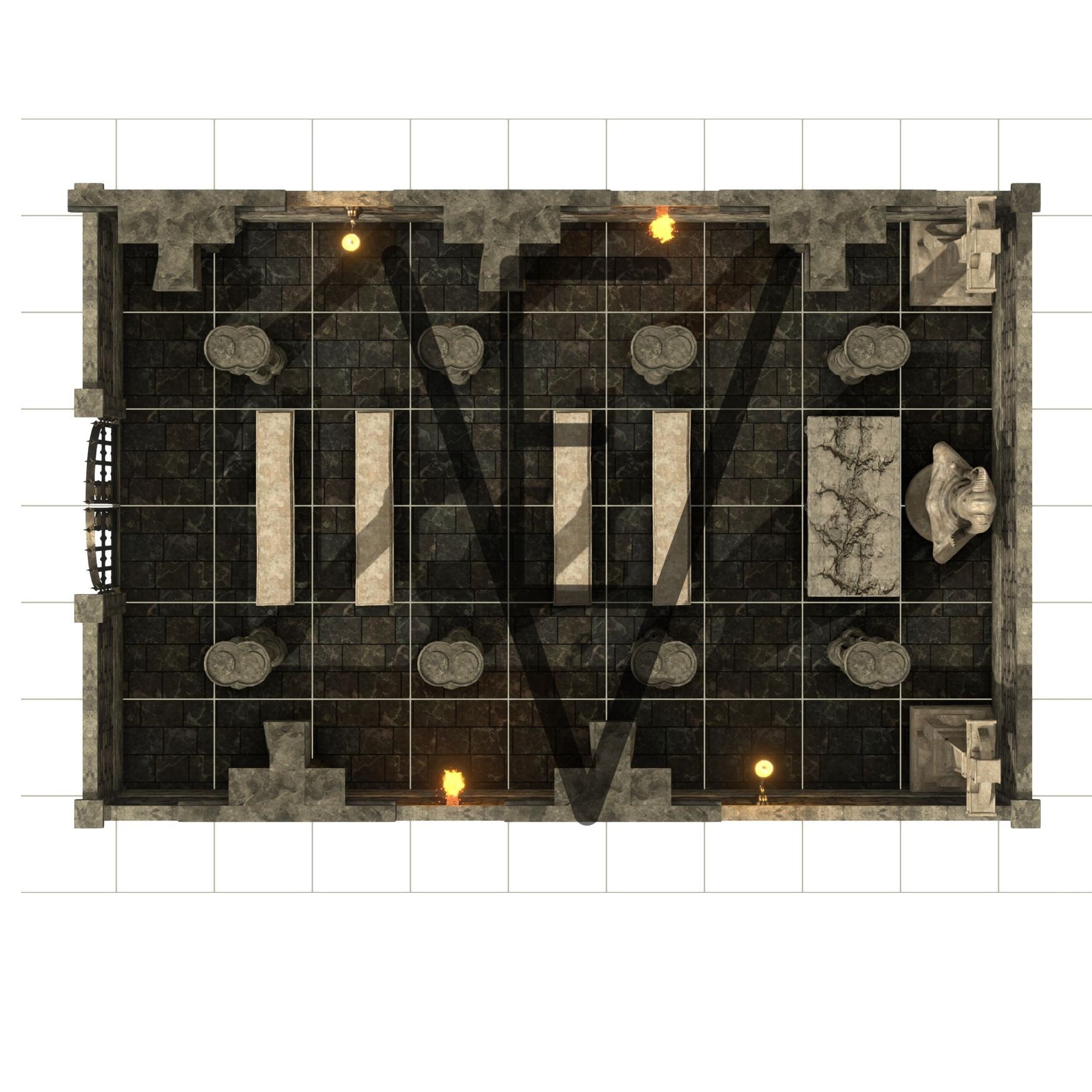 Ancient Crypt Dungeon Tiles, Advanced Specialty Rooms - Etsy