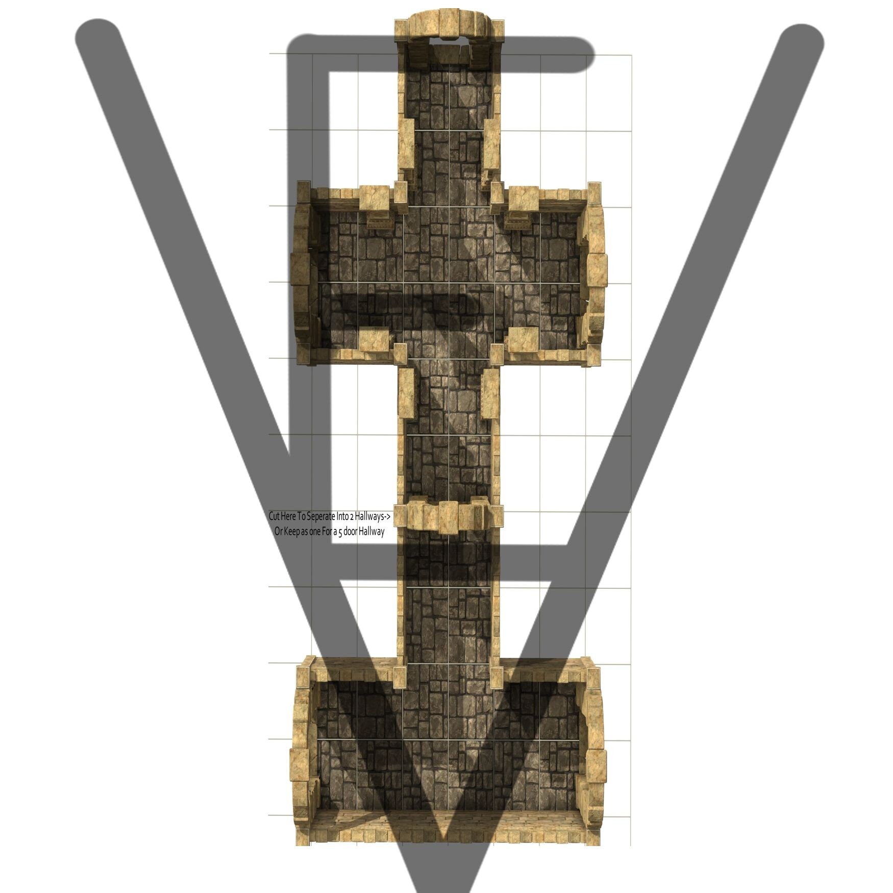 Ancient Crypt Dungeon Tiles, Basic Hallways and Rooms - Etsy