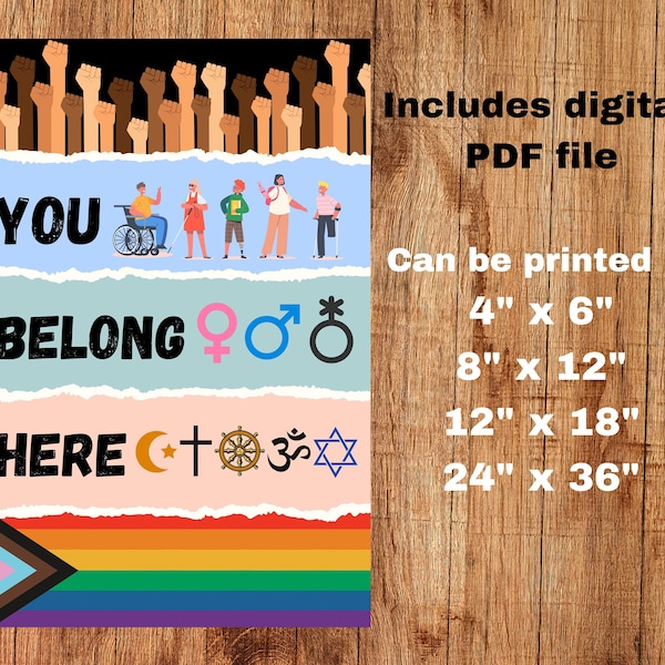 Disability Inclusive Poster - Etsy Disability Inclusive Poster - Etsy