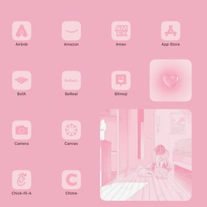 Custom Baby Pink App Icons - Etsy
