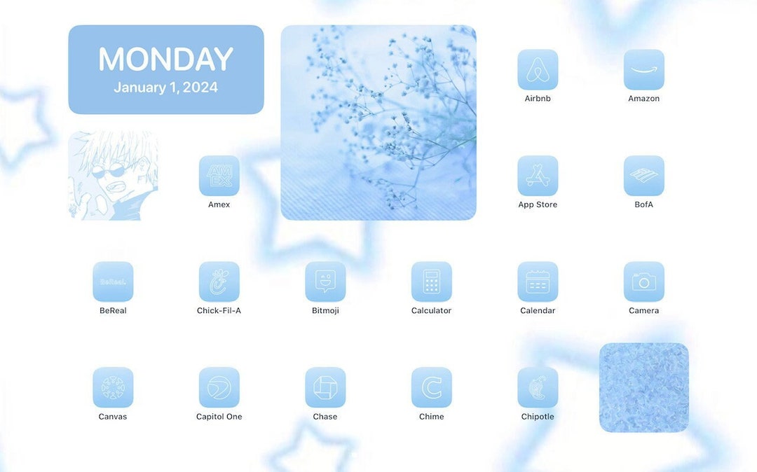 Custom Baby Blue App Icons - Etsy