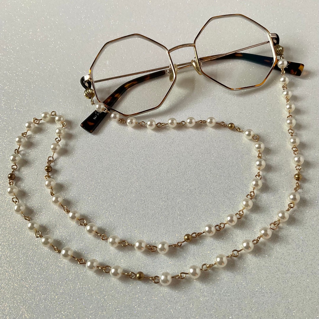 Pearl Glasses Chain - Etsy