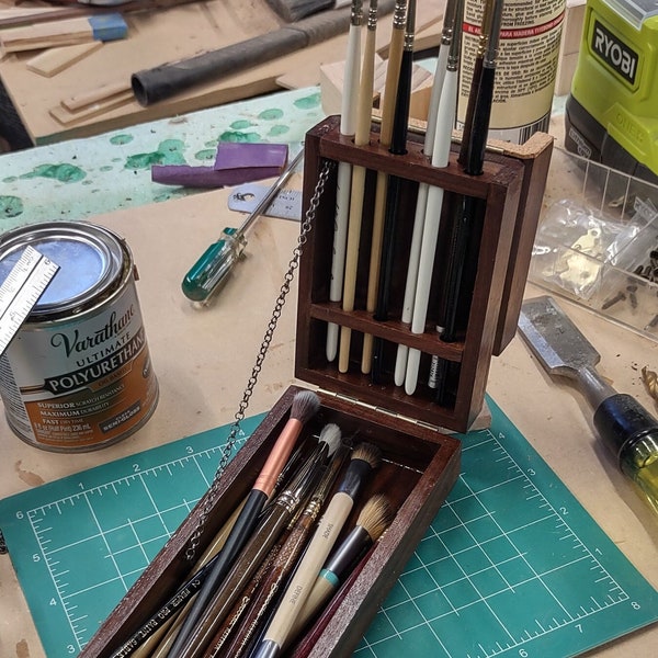 Paint Brush Box - Etsy UK