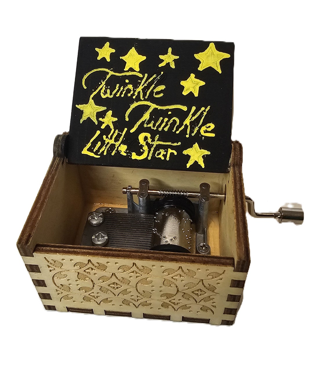 Twinkle Twinkle Little Star Wooden Music Box - Handcrafted Nursery ...