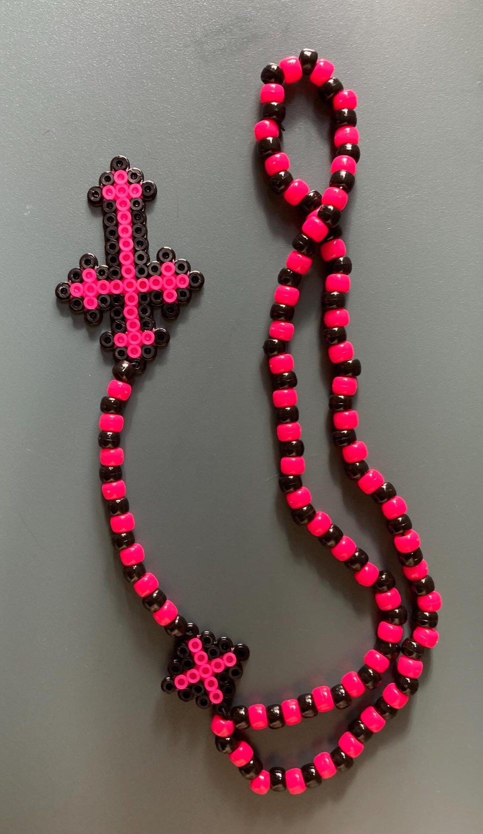 Cross Kandi Necklace - Etsy