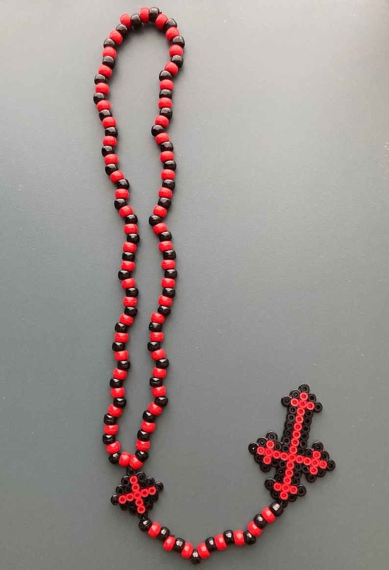 Cross Kandi Necklace - Etsy